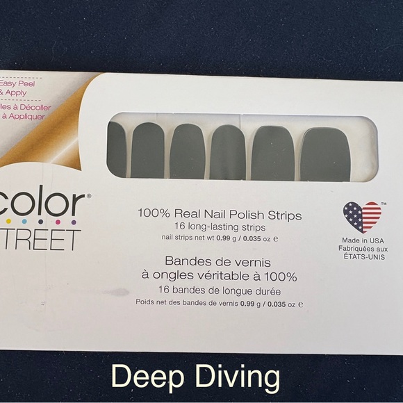 Color Street | Makeup | Color Street Deep Diving Gray Nail Strips ...